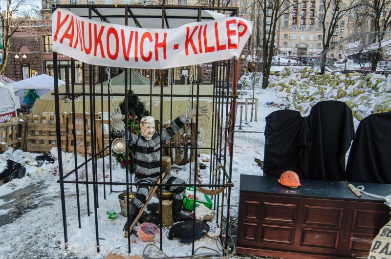 Maidan Protests on 31 January 2014 in Kiev, Ukraine Editorial Stock ...