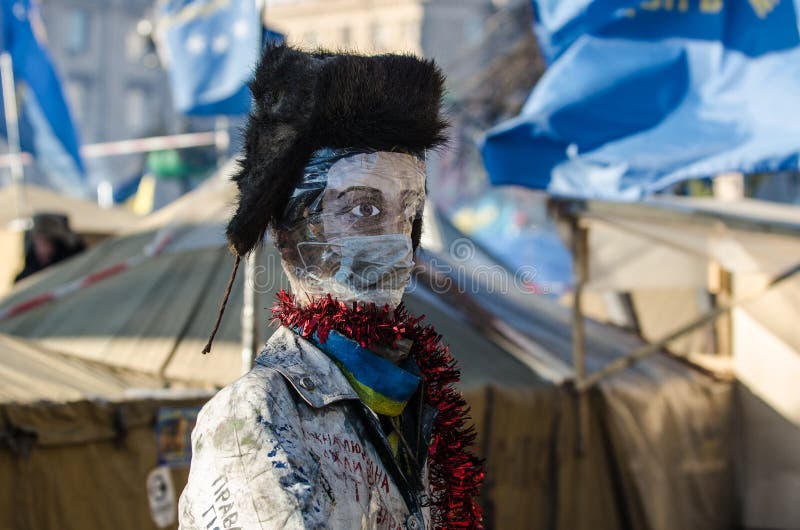 Maidan Protests on 31 January 2014 in Kiev, Ukraine Editorial Stock ...