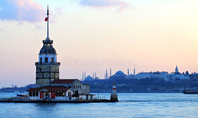 The Maiden s Tower stock photo. Image of built, classic - 19274126