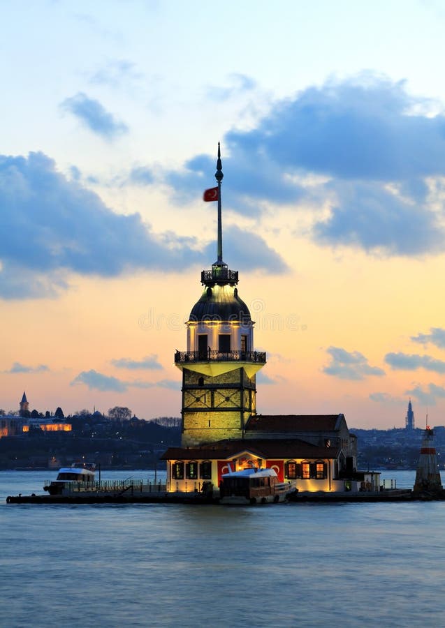 The Maiden s Tower stock photo. Image of ancient, istanbul - 19274144