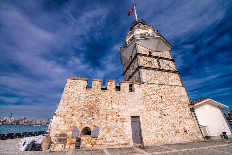 Maiden S Tower in Istanbul, Turkey (Kiz Kulesi Stock Image - Image of ...