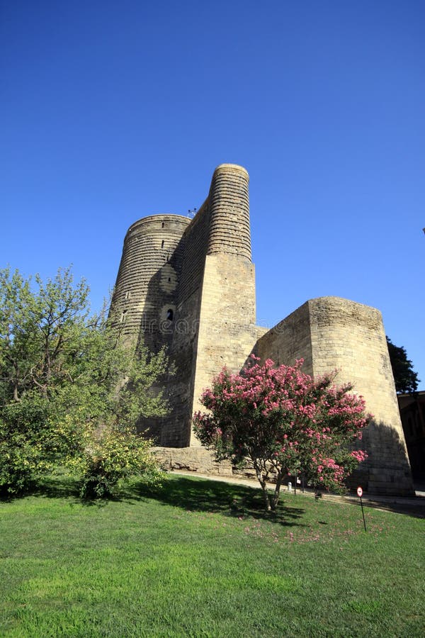 Maiden Tower stock photo. Image of solid, ancient, stone - 11568708