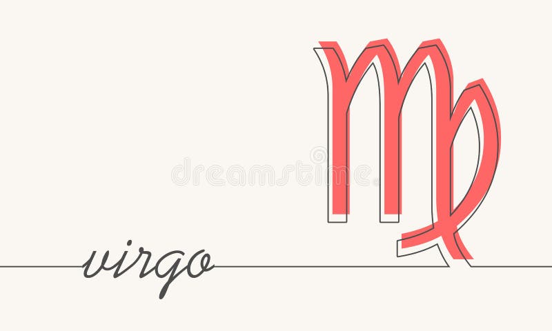 Maiden, zodiac sign stock vector. Illustration of horoscope - 95455939