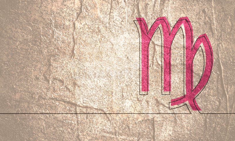 Maiden Zodiac Symbol Icon in Thin Line Style Stock Illustration ...