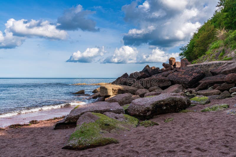Maidencombe Beach and Cove Devon England Stock Image - Image of ...