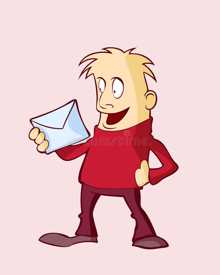 Young Girl Getting the Mail Stock Image - Image of letter, girl: 6037393