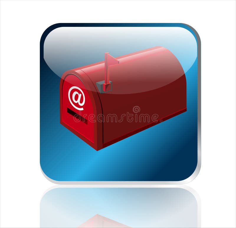 Mail stock illustration. Illustration of technology, button - 31815832