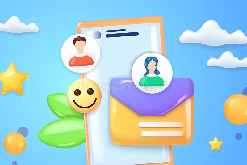 Mail App. Mail Service Concept Stock Vector - Illustration of ...