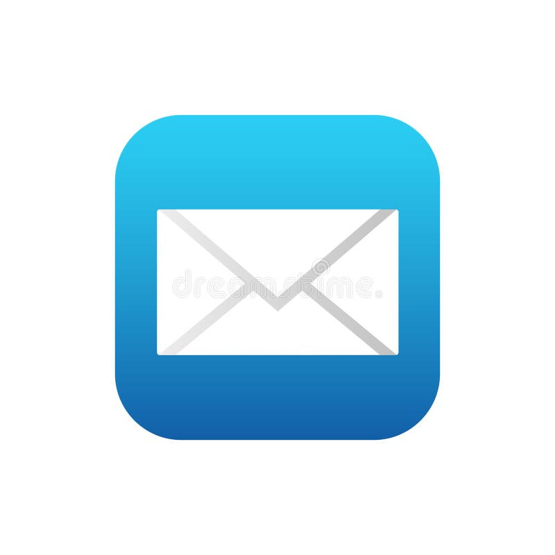 Mail Application for Mobile Phone. Email Icon in Modern Style Stock ...