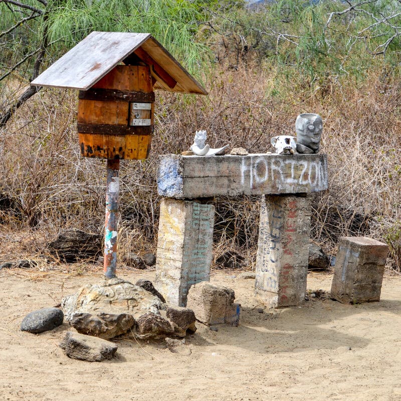 Mail Barrels at Post Office Bay, Isla Floreana, Galapagos Islands ...