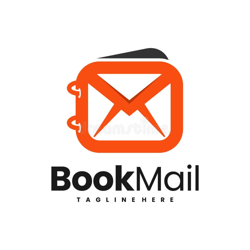 Mail Book Logo Vector Template Stock Vector - Illustration of computing ...