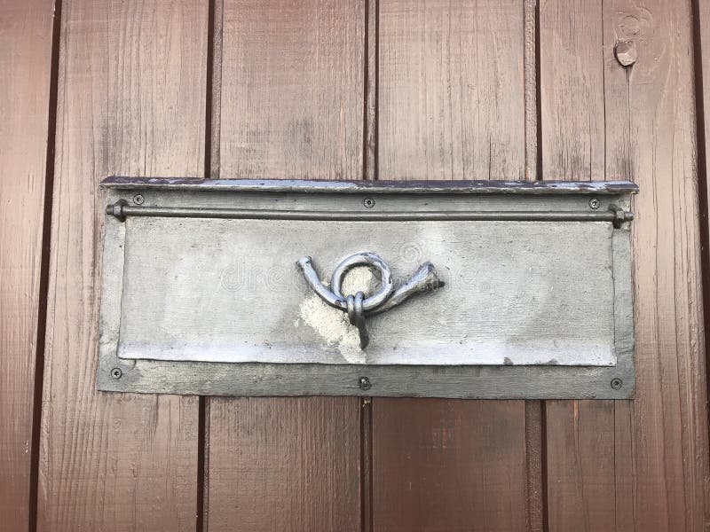 Mail Box Flap with Post Horn Stock Photo - Image of iron, home: 138899154