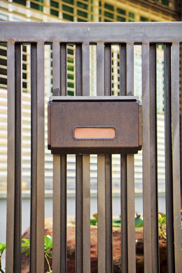 Mail Box in Front of a House Stock Photo - Image of envelope, mailbox ...