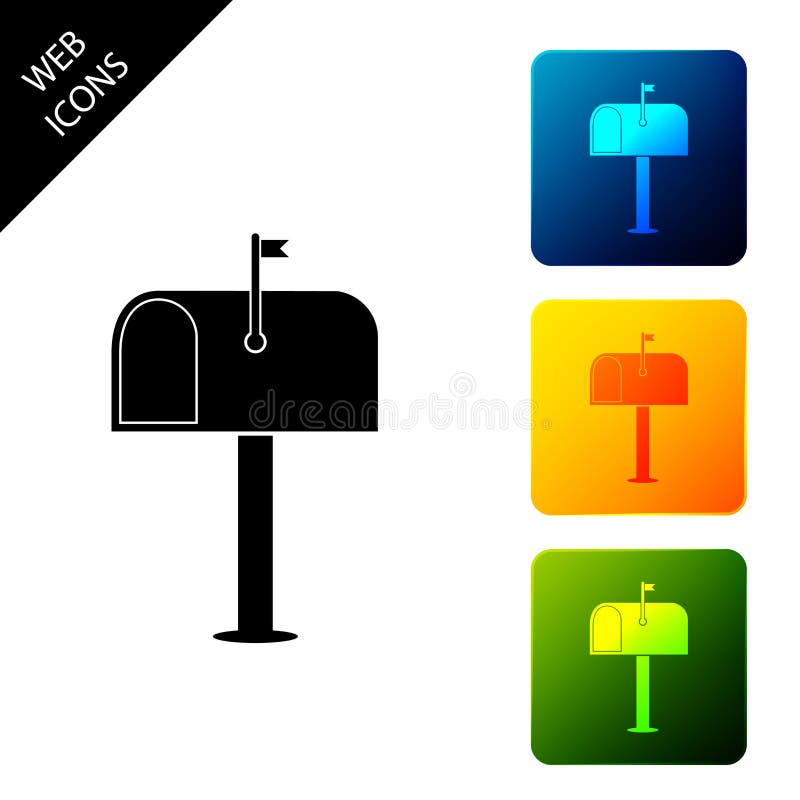 Isolated Mailbox Cartoon stock vector. Illustration of close - 37905860