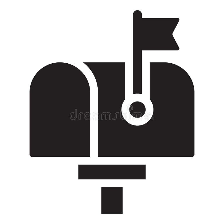 Mail Box Icon. Post Office, Mailbox Vector Illustration Stock Vector ...