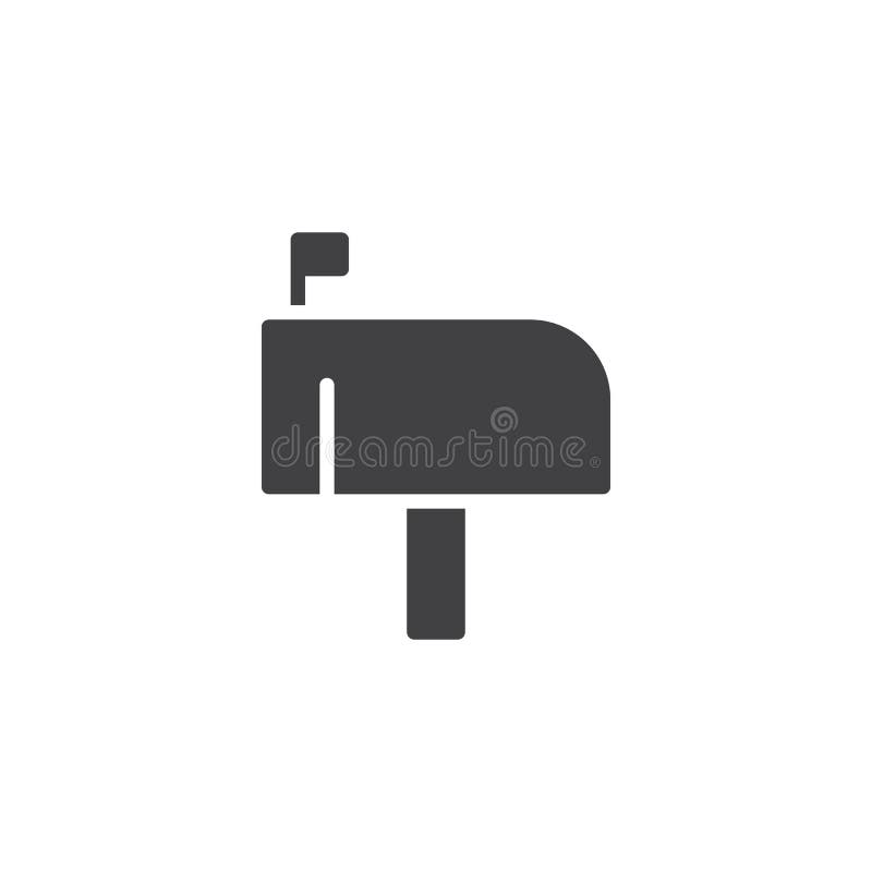 Mail box icon vector stock vector. Illustration of vector - 103324480