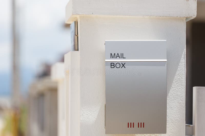 Mail box for letter stock image. Image of letterbox, metal - 44653293