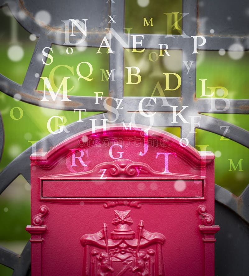 Mail Box with Letters Comming Out Stock Illustration - Illustration of ...