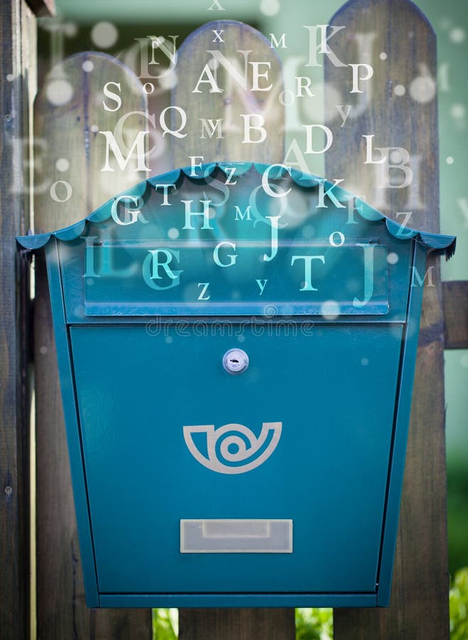 Mail Box with Letters Comming Out Stock Image - Image of concept, book ...