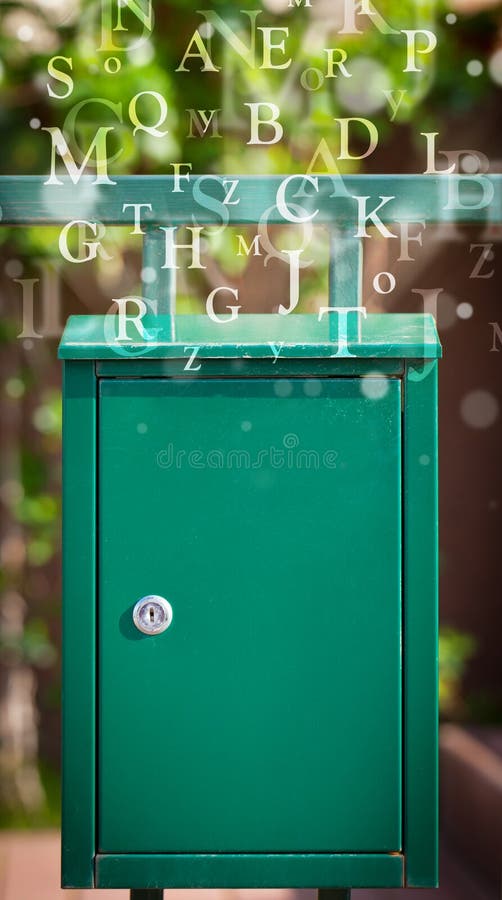 Mail Box with Letters Comming Out Stock Image - Image of burst, postbox ...