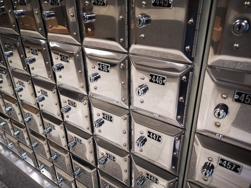 Mail box locker with key stock photo. Image of interior - 223519340