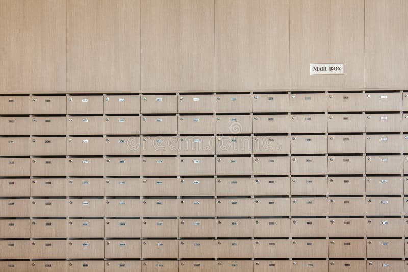 Mail Box and Locker for Residents Stock Photo - Image of rows, hotel ...