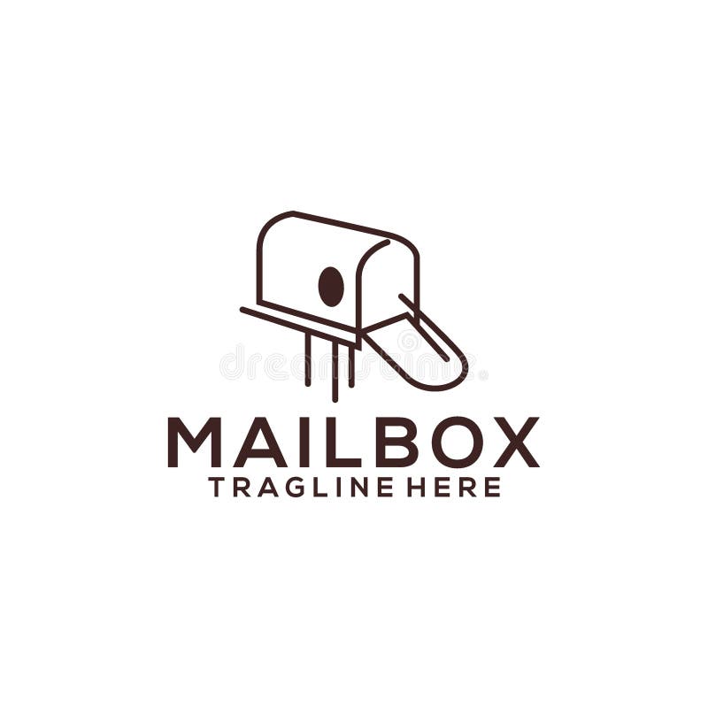 Simple and Creative Mail Box Logo Collection Stock Illustration ...