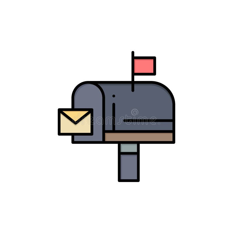 New Message To Email - Flat Icon Design Closed Envelope Stock Vector ...