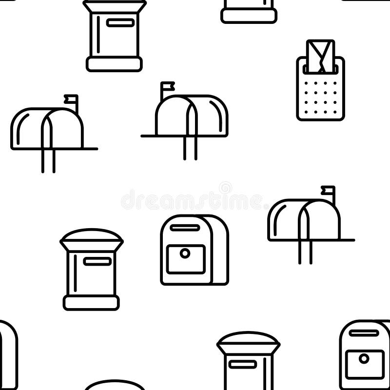 Letterboxes Symbols Stock Illustrations – 16 Letterboxes Symbols Stock ...
