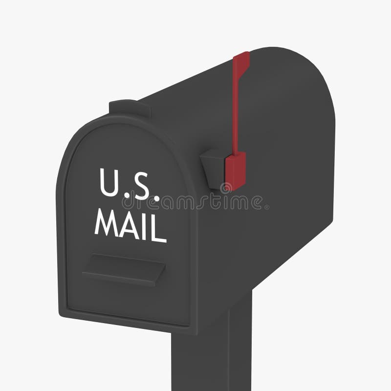 Mail box - USA type stock illustration. Illustration of delivery - 23531352