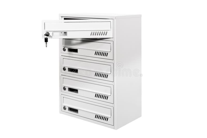 Mail Boxes Filled of Leaflets and Letters. Shallow DOF,Mailboxes and ...