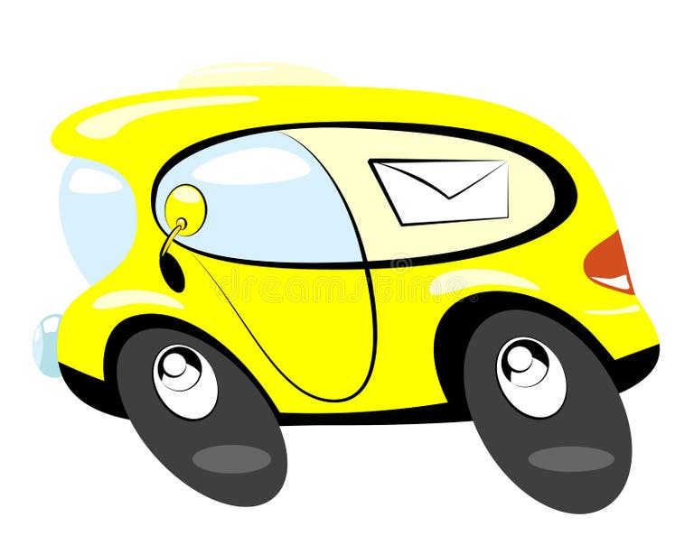 Mail bus stock vector. Illustration of office, courier - 6118085