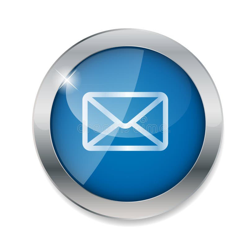 Mail Button Vector Illustration Stock Vector - Illustration of sign ...