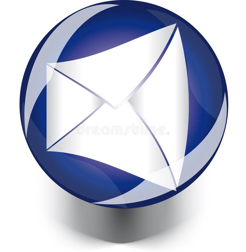 Mail button web stock illustration. Illustration of aqua - 13072876