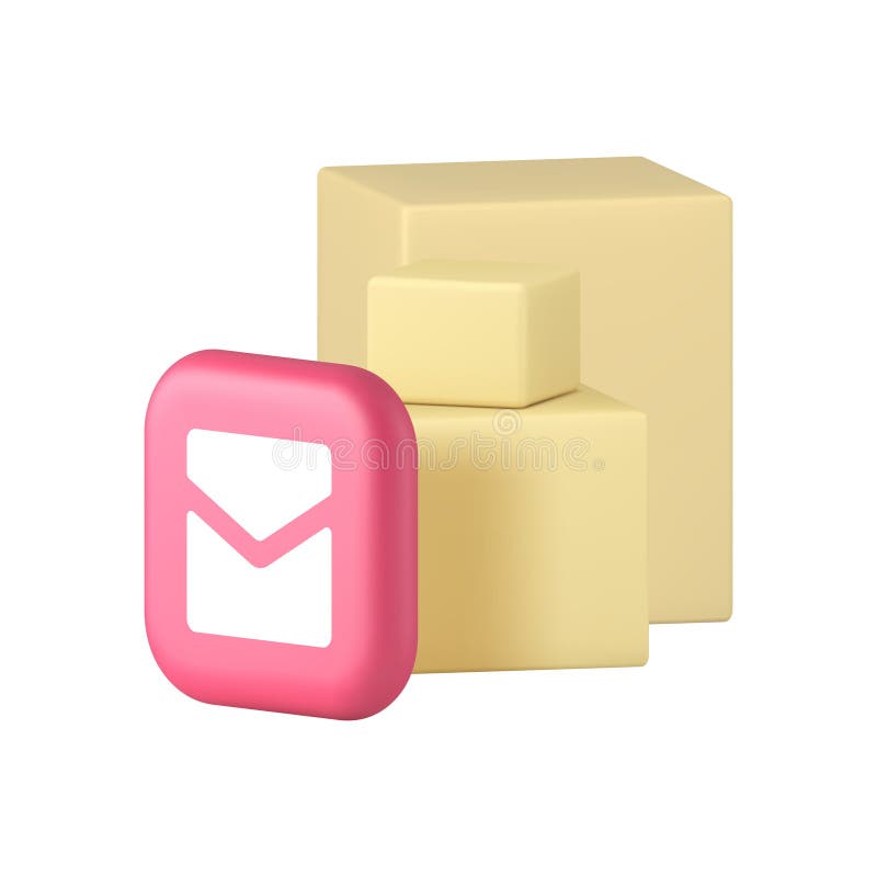 Mail Cargo Storage Warehouse Delivery Courier Service 3d Icon Realistic ...