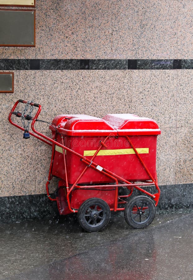 Mail cart stock image. Image of trolley, transport, proffessional ...