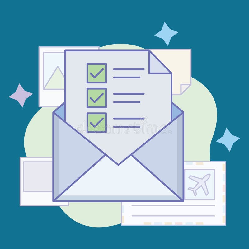 Mail Checklist Stock Illustrations – 4,642 Mail Checklist Stock ...