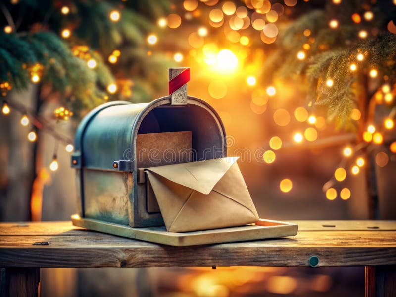 Mail Communication Concept Envelopes and Letters in a Mailbox Ideal for ...