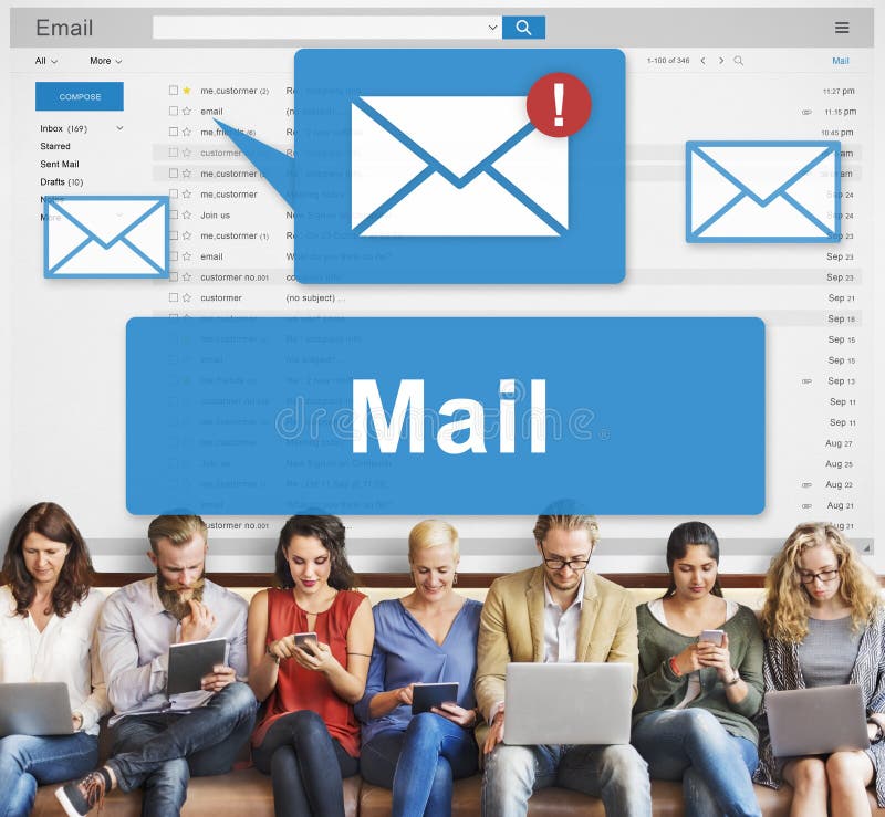 Mail Communication Connection Global Letters Concept Stock Image ...