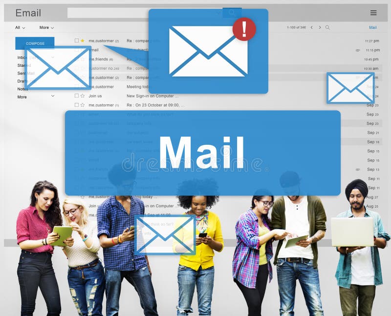 Mail Communication Connection Global Letters Concept Stock Image ...