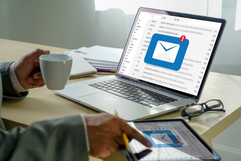 Mail Communication Connection Message To Mailing Contacts Phone Global ...