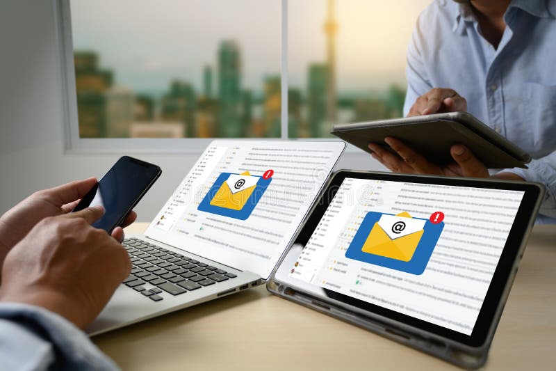 Mail Communication Connection Message To Mailing Contacts Phone Global ...