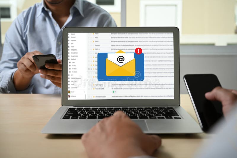 Mail Communication Connection Message To Mailing Contacts Phone Global ...