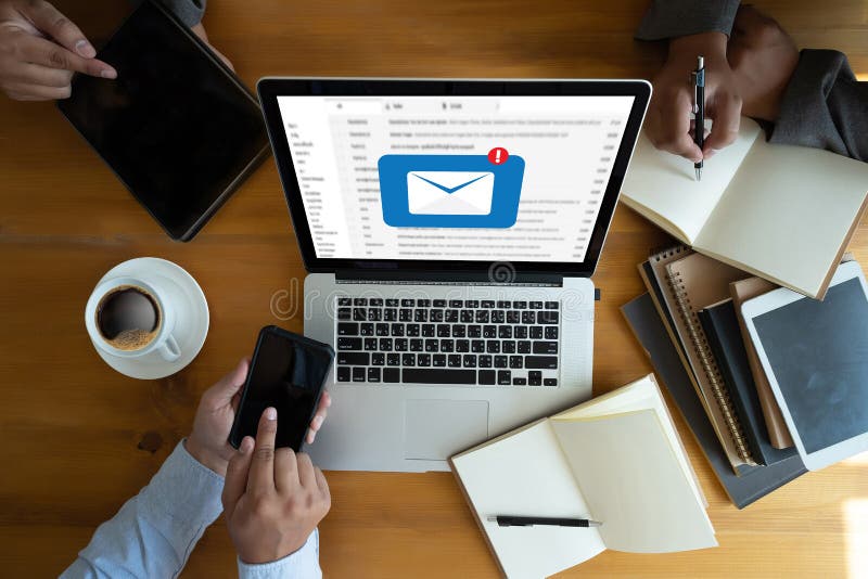 Mail Communication Connection Message To Mailing Contacts Phone Global ...