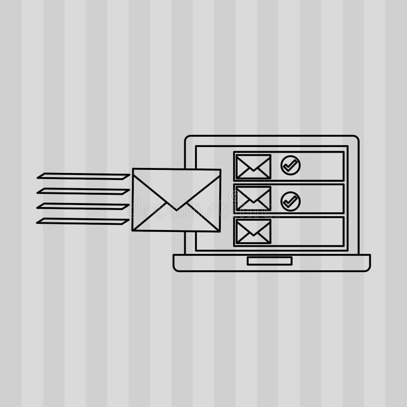 Mail concept design stock illustration. Illustration of post - 69853350