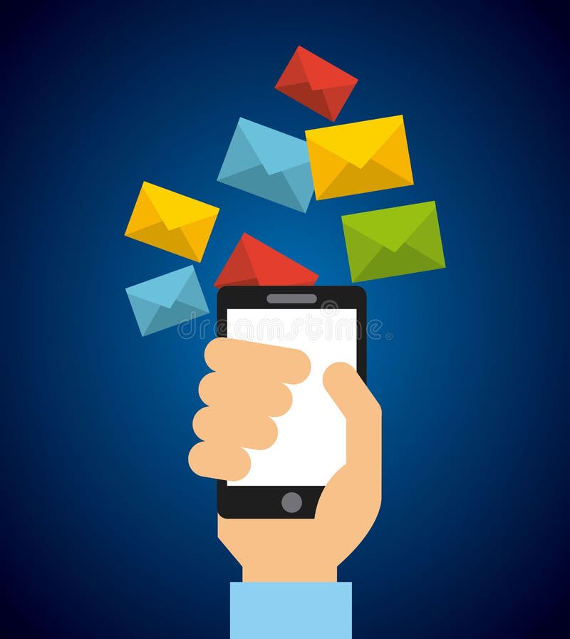 Mail concept stock vector. Illustration of send, icons - 60606015