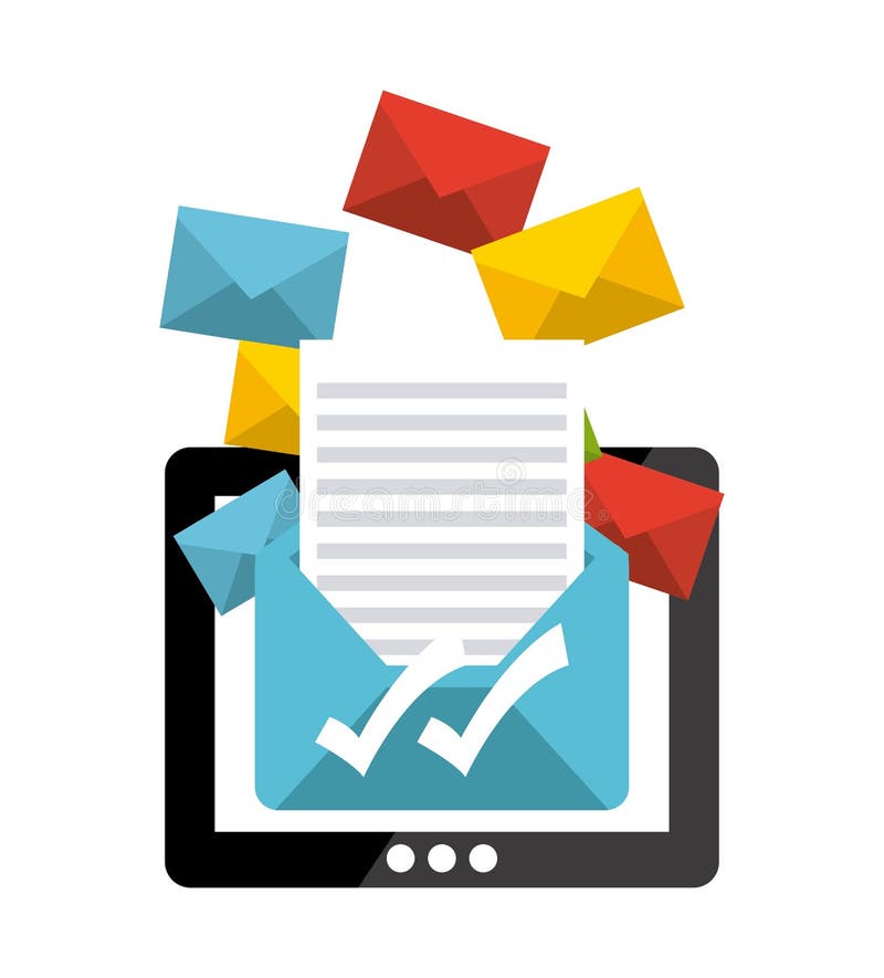 Mail concept stock vector. Illustration of information - 60607707