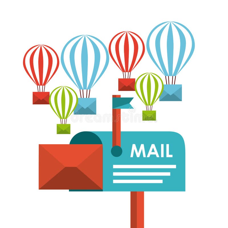 Mail concept stock vector. Illustration of send, icons - 60606015