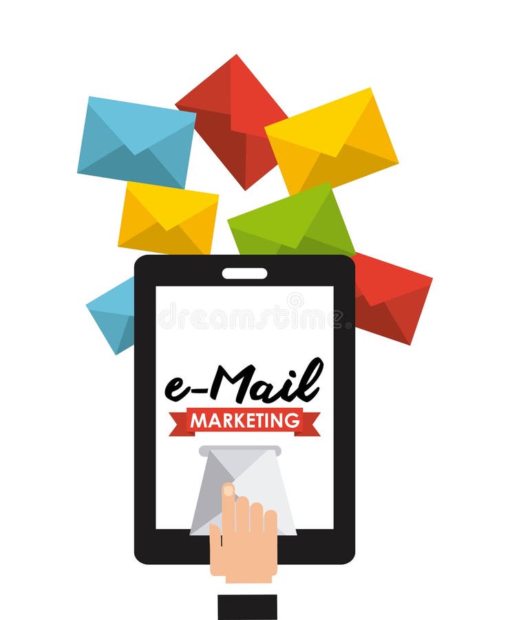 Mail concept stock vector. Illustration of send, icons - 60606015