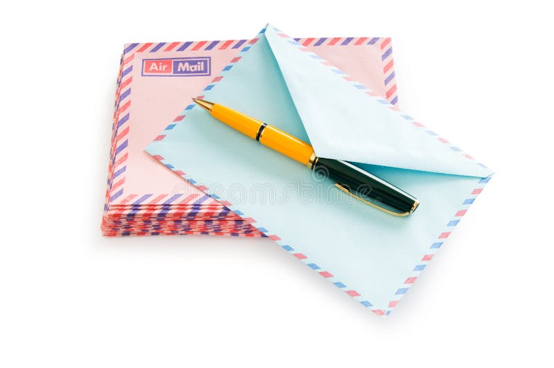 Mail Concept with Many Envelopes Stock Photo - Image of letters ...